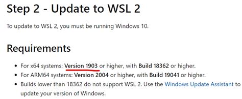 Wsl 2 Requires An Update The Update Only Applies To Machines With Wsl · Issue 5014