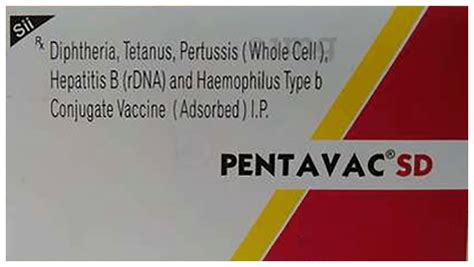 Buy Pentavac Sd Vaccine Online View Uses Review Price Composi