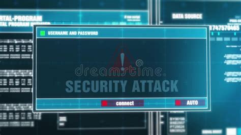 Security Attack Alert Warning Error Pop Up Notification Box On Screen