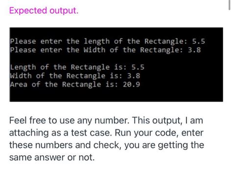 solved exercise two pc 2 rectangle area complete the