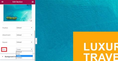 How To Design Website Background Images Using Elementor