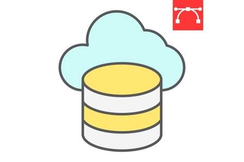 Big Data Color Line Icon Graphic By Fox Design · Creative Fabrica