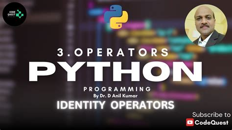 Identity 3operators Python Youtube