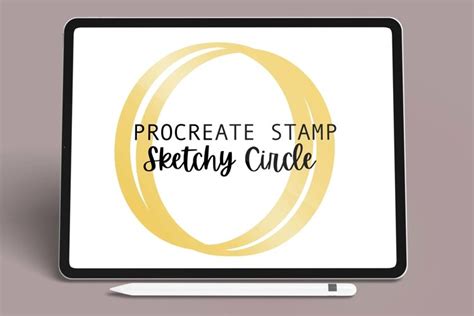 Circle Scribble Stamp Procreate Brush