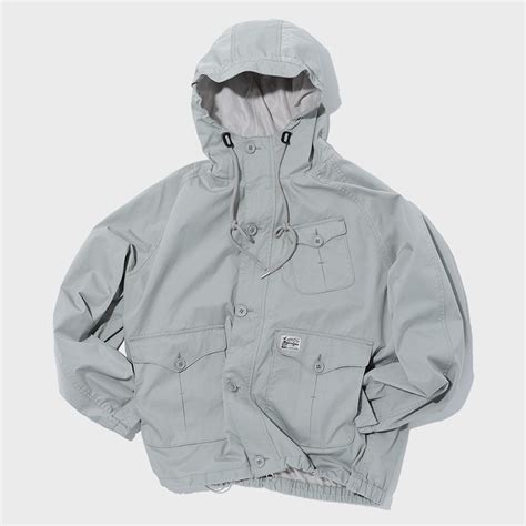 헌터 5108 하이넥 후드 오버핏 스톤 사파리재킷 감도 깊은 취향 셀렉트샵 29cm