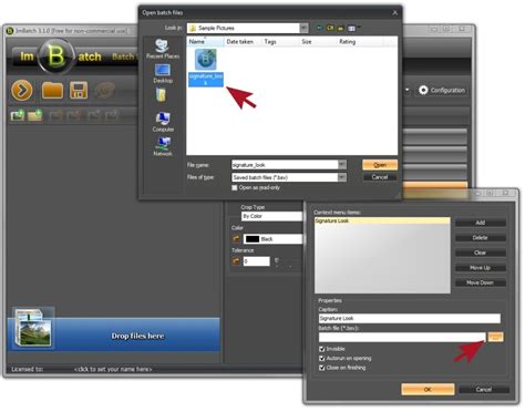 imbatch context menu editor high motion software