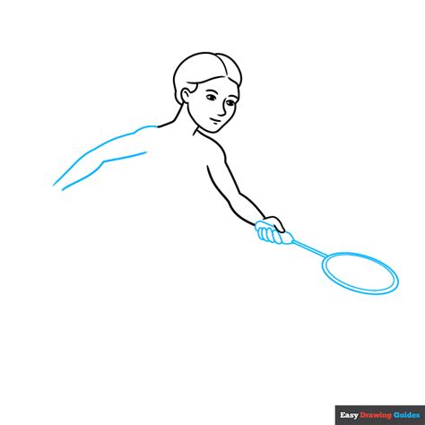 How To Draw A Badminton Player Really Easy Drawing Tutorial