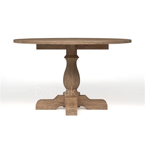 Round Dining Table Classic Vintage Legs Posteak Furniture