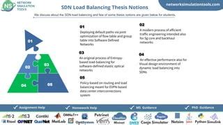 Software Defined Network Load Balancing Thesis Topics PPT