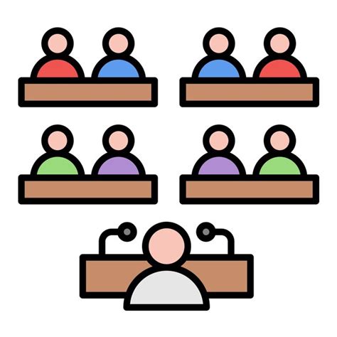 Premium Vector Class Flat Illustration