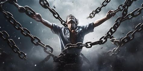 Guy Breaks Free From Chains