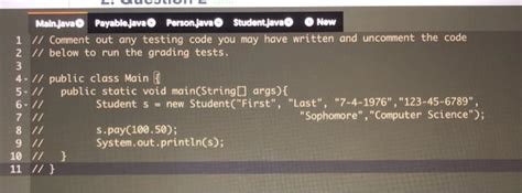 Solved Java Extend Your Person Class From Above By Chegg