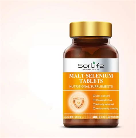 Sorlife Selenium Supplement Malt Selenium Tablets Myernk