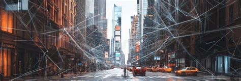 Buildings In A Vibrant Smart City Are Linked By An Advanced Ai Network