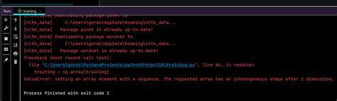 Python The Requested Array Has An Inhomogeneous Shape After 2