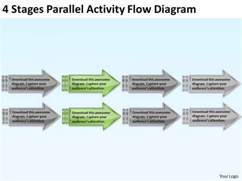 Stages Parallel Activity Flow Diagram Sample Of Business Plan PowerPoint Templates