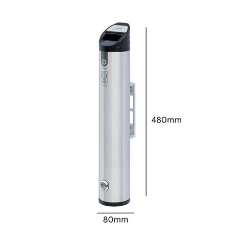 Round Aluminium Wall Mounted Cigarette Bin 1 9 Litre