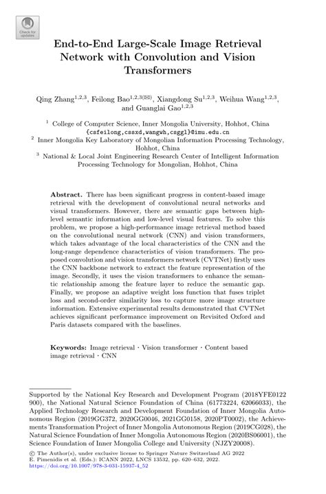Pdf End To End Large Scale Image Retrieval Network With Convolution