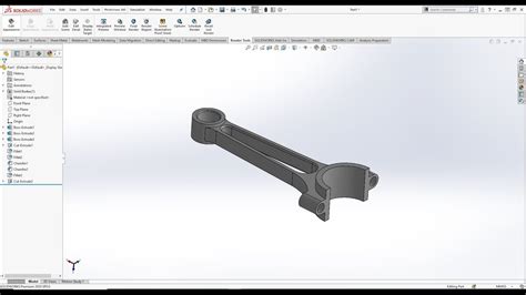 Design Of connecting rod in SolidWorks. - YouTube