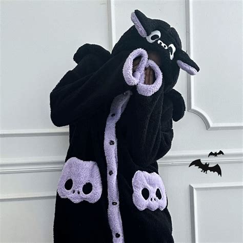 귀여운 박쥐 캐릭터 극세사 원피스 잠옷 에이블리