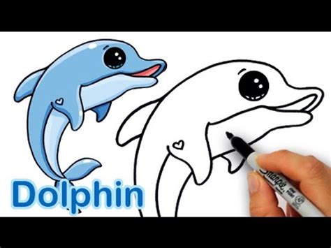Dolphins Clipart How To Draw A Dolphin Step By Step Easyartguides