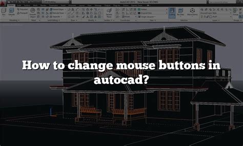 How To Change Mouse Buttons In Autocad CADdikt