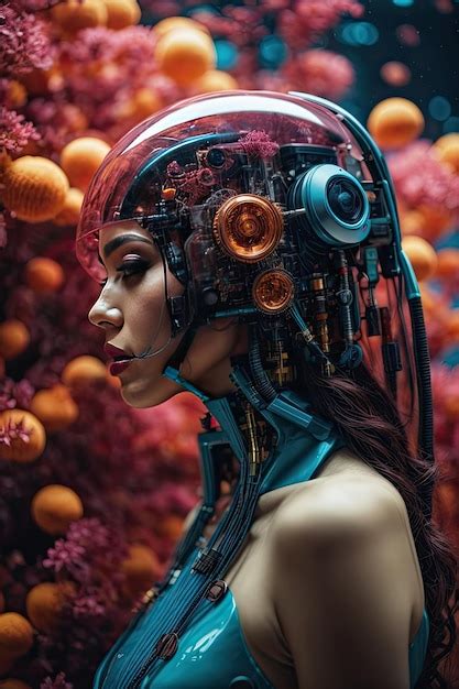 Premium Ai Image Artificial Intelligence Machine In Symbiotic Organis