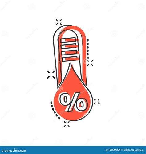 喜剧风格的湿度图标 白色孤立背景上的气候矢量图动画插图 温度预测业务 向量例证 插画 包括有 房子 预测 158549299