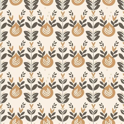 Seamless Pattern Background Design Graphic Art Repeat Patterned Decorative Premium Ai