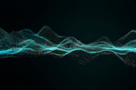 Abstract Wave Artificial Intelligence Futuristic Point Wave Abstract