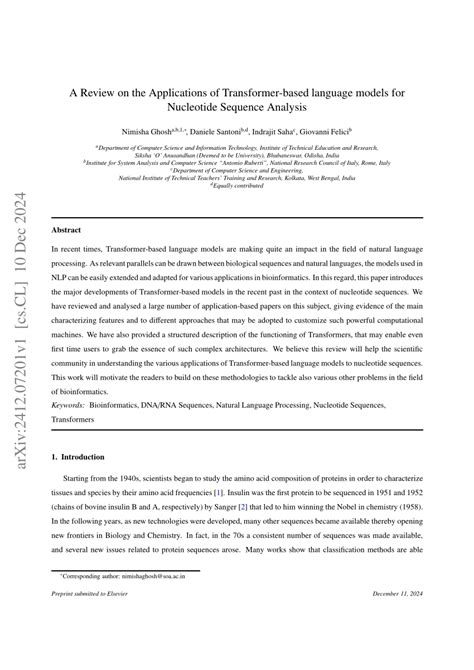 Pdf A Review On The Applications Of Transformer Based Language Models