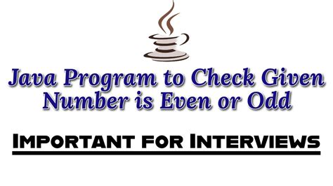 Java Program To Check Given Number Is Even Or Odd Program 5 Telugu Youtube