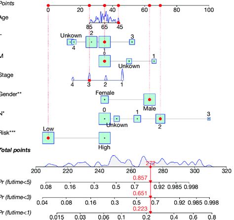 A Nomogram According To Both Prognostic Ferroptosis Related Genes And Download Scientific
