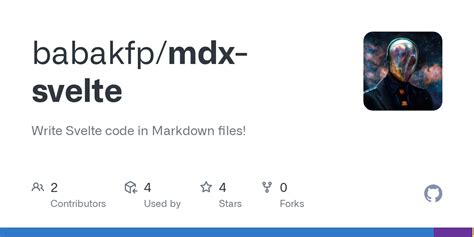 Github Babakfpsvelte In Markdown Write Svelte Code In Markdown Files