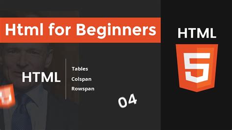 Html Tables Using Rowspan And Colspan Html Tutorial For Beginners 04 Web Development Bangla