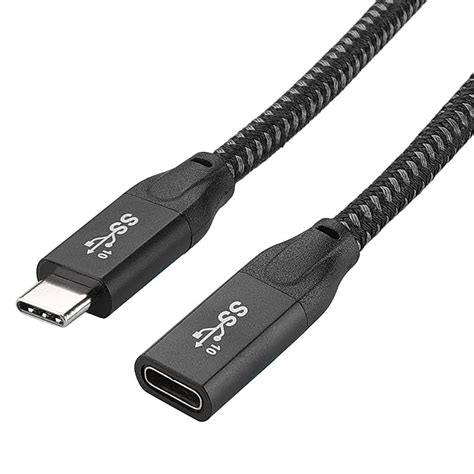 Style By Trend USB C Gen Gbps Extension Cable PD W Quick Charge K Video Compatible