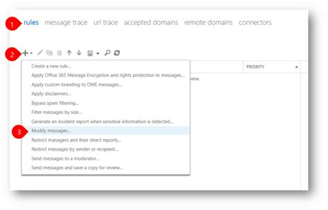Creating Mail Flow Rules Server Academy