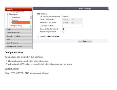 Fortigate Firewall Basic Knoweledge To Configure Router Docx