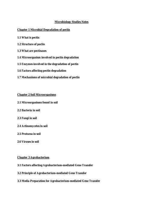 Microbiology Studies Notes Ers Microbiology Taylors Thinkswap
