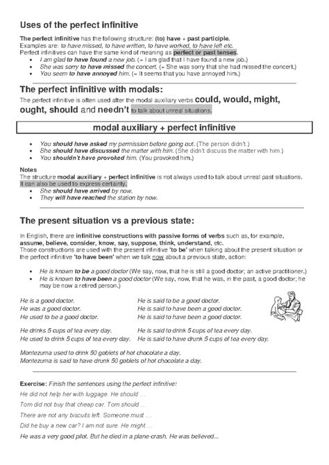 The Perfect Infinitive Uses Of The Perfect Infinitive The Perfect