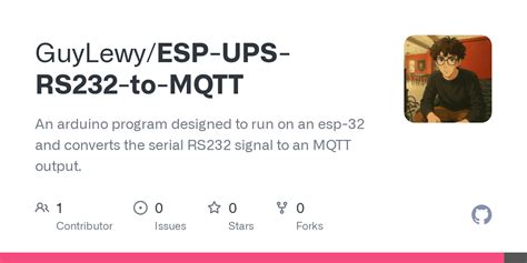 Github Guylewy Esp Ups Rs232 To Mqtt An Arduino Program Designed To Run On An Esp 32 And