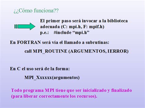 Introducción a MPI página