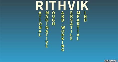 The Meaning Of Rithvik Name Meanings