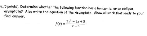Solved 5 ﻿points ﻿determine Whether The Following
