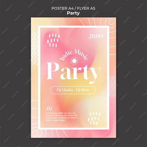 테마 파티 포스터 템플릿 무료 Psd 파일