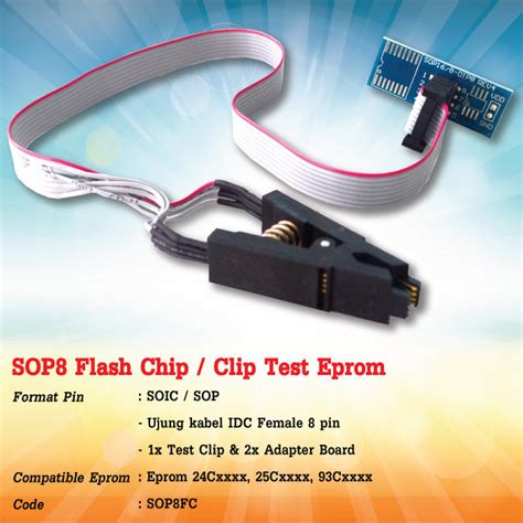 Jual Sop Flash Chip Ic Test Clip Ic Eprom Eeprom Bios Rom Socket Program Best Shopee Indonesia