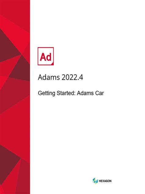 adams 2022 4 getting started using adams car pdf