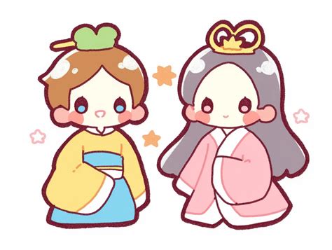 かわいい織姫と彦星の天の川｜イラスト・フリー素材なら「シンテリ」