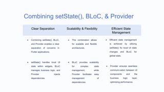 STATE MANAGEMENT IN FLUTTER TECHNOLOGY Pptx