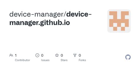 Github Device Managerdevice